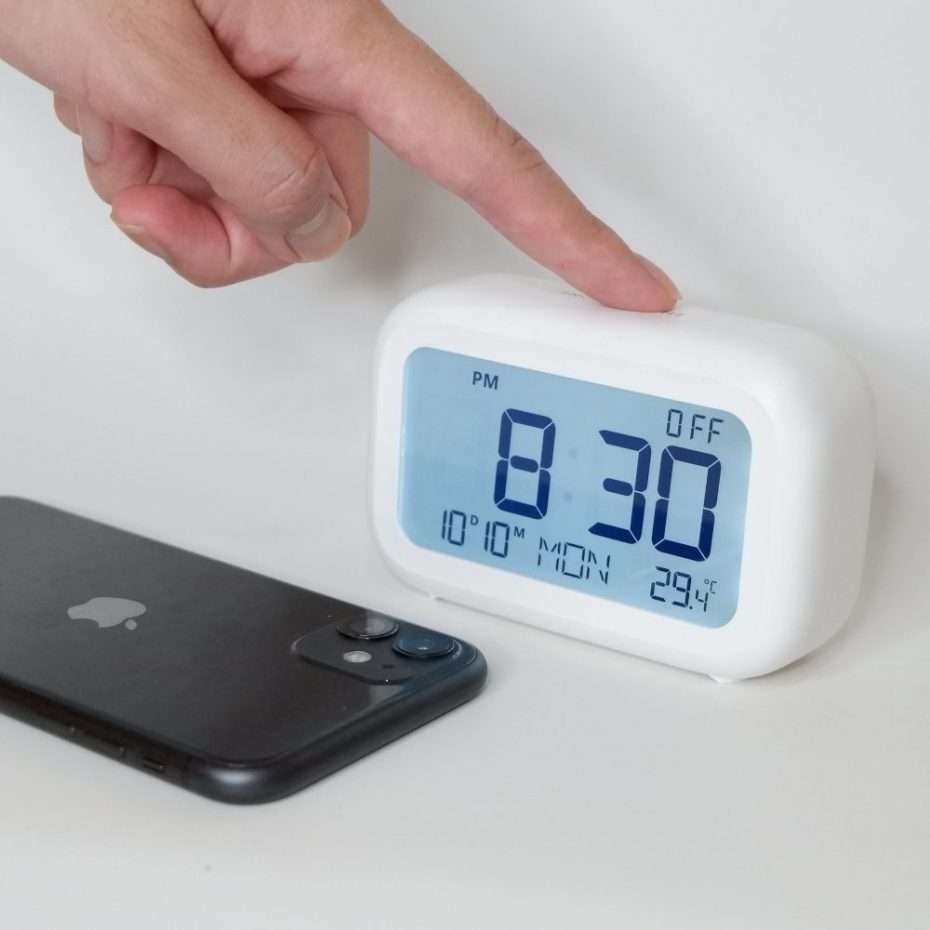 WG GoClock — Travel Alarm Clock, Date, Backlight, Desk/Bedside/Mobile ...