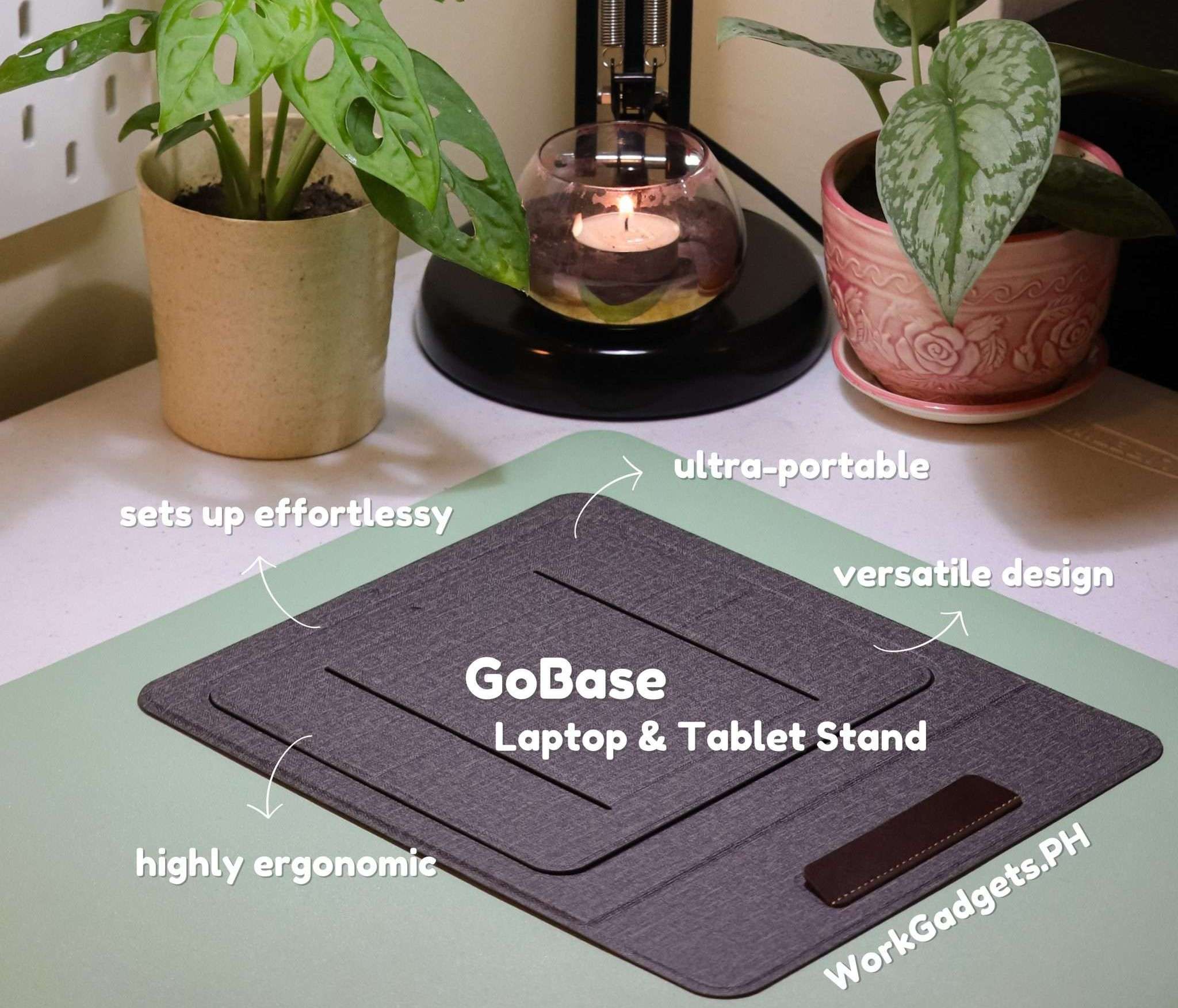 WG GoBase - Sleekest, Unli Adjust, Tech-Safe Stand | Thinnest Portable ...